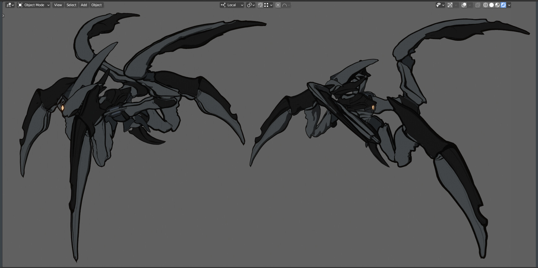 ArtStation - Anime Style: Alien "AIRBORNE-SWARMER" Enemy | Resources