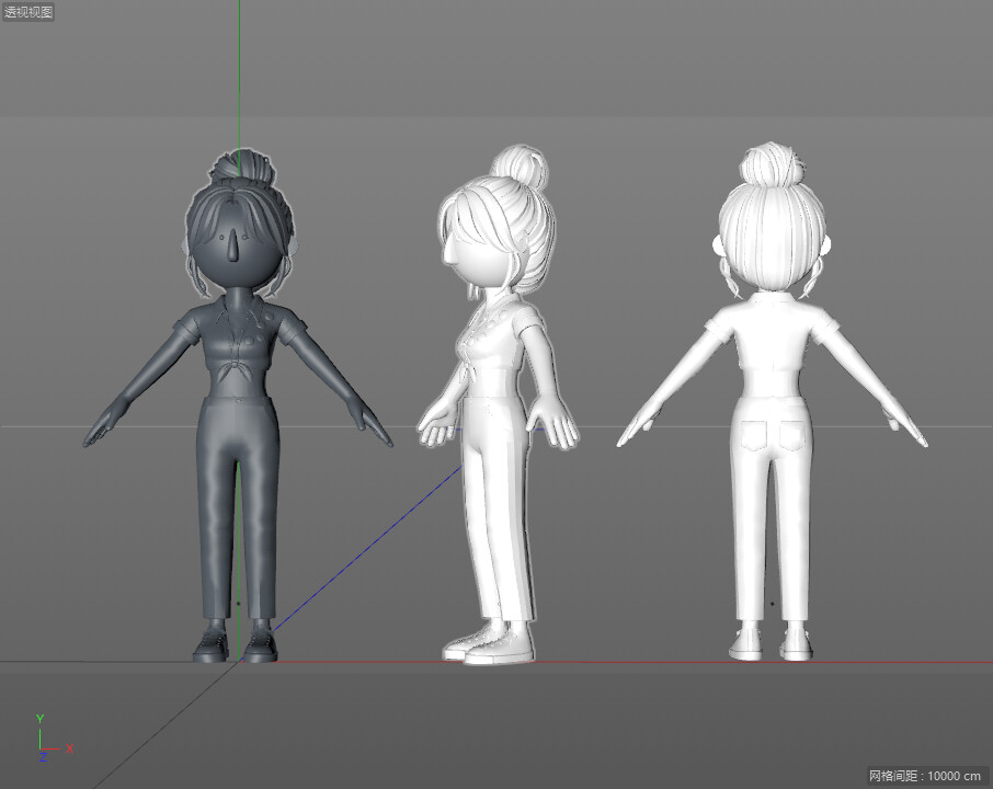 ArtStation - C4D Cartoon girl | Resources