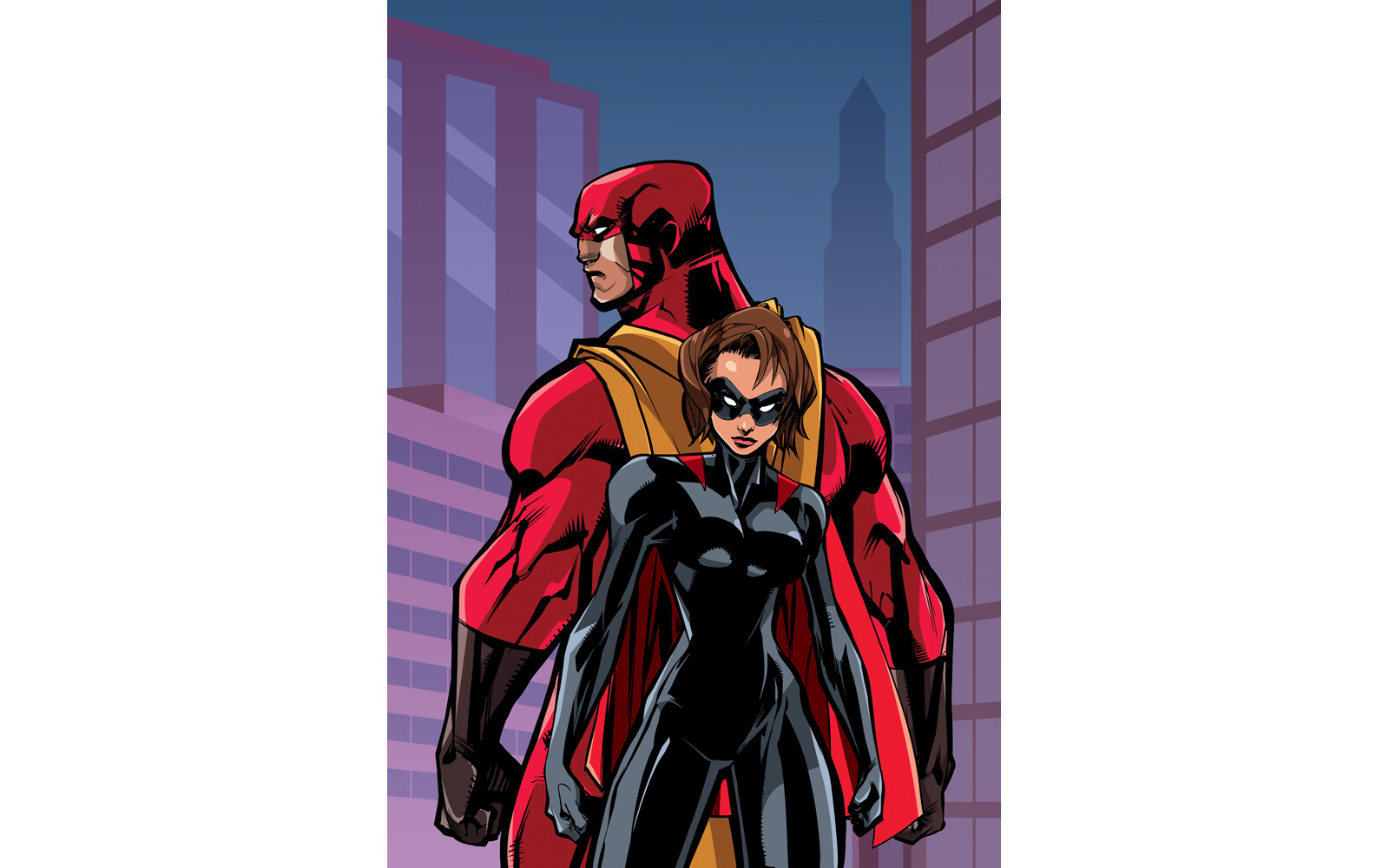 ArtStation - Superhero Couple in City | Artworks
