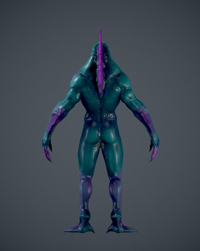 ArtStation - Fishman model (UE4-5) | Game Assets