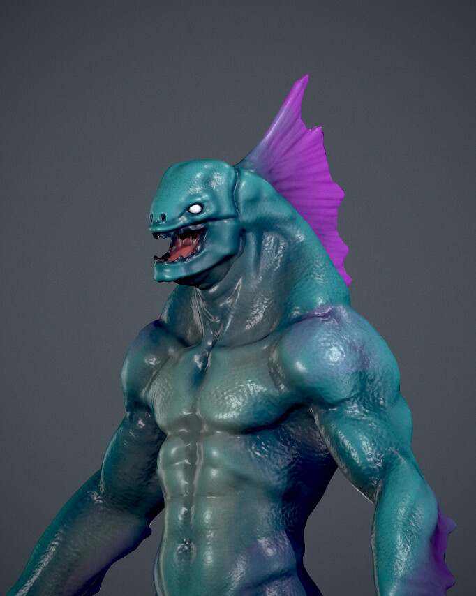 ArtStation - Fishman model (UE4-5) | Game Assets