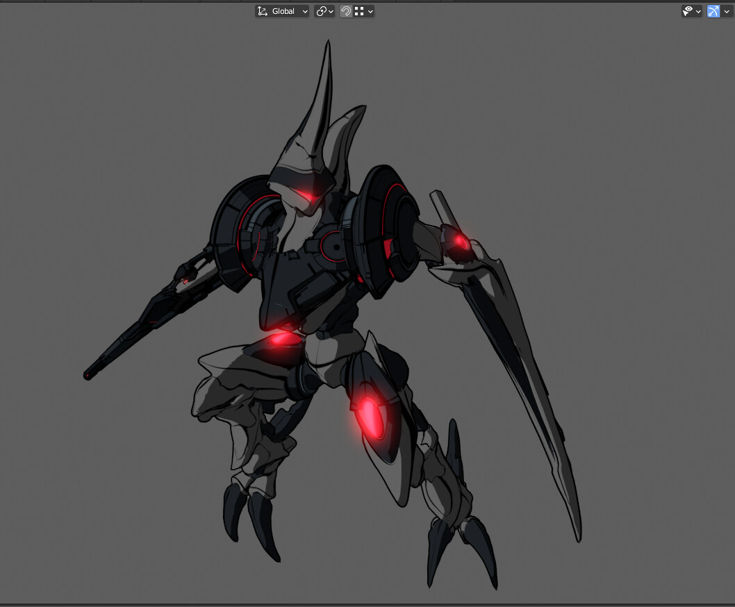 ArtStation - Anime Style: Alien TROOPER-COMMANDO | Resources