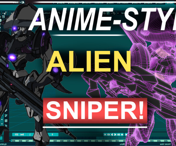 ArtStation - Anime Style: Alien-SNIPER | Resources