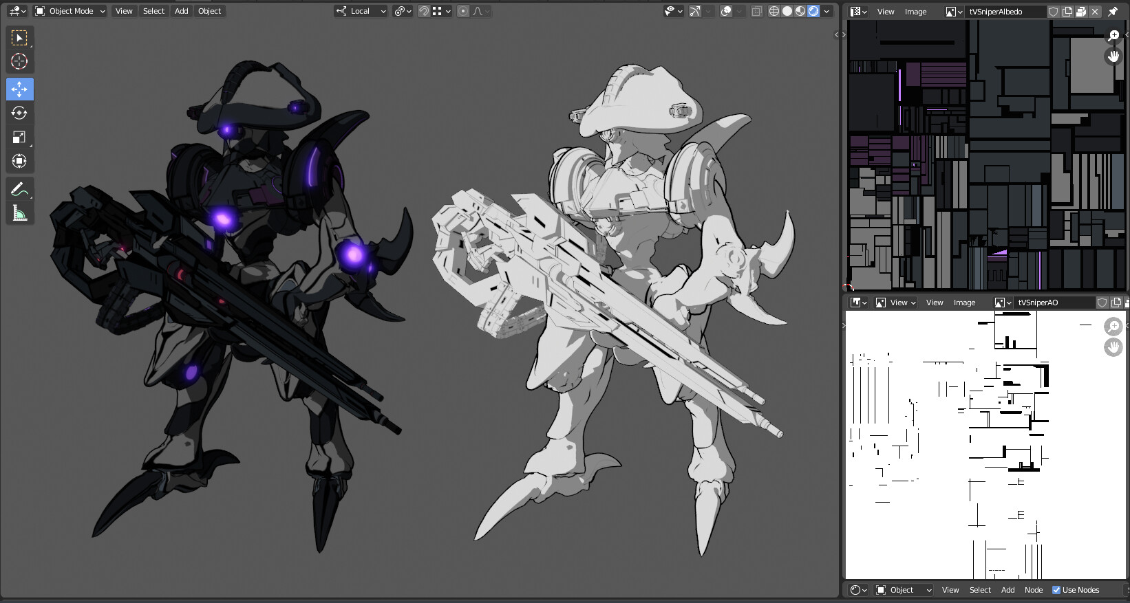 ArtStation - Anime Style: Alien-SNIPER | Resources