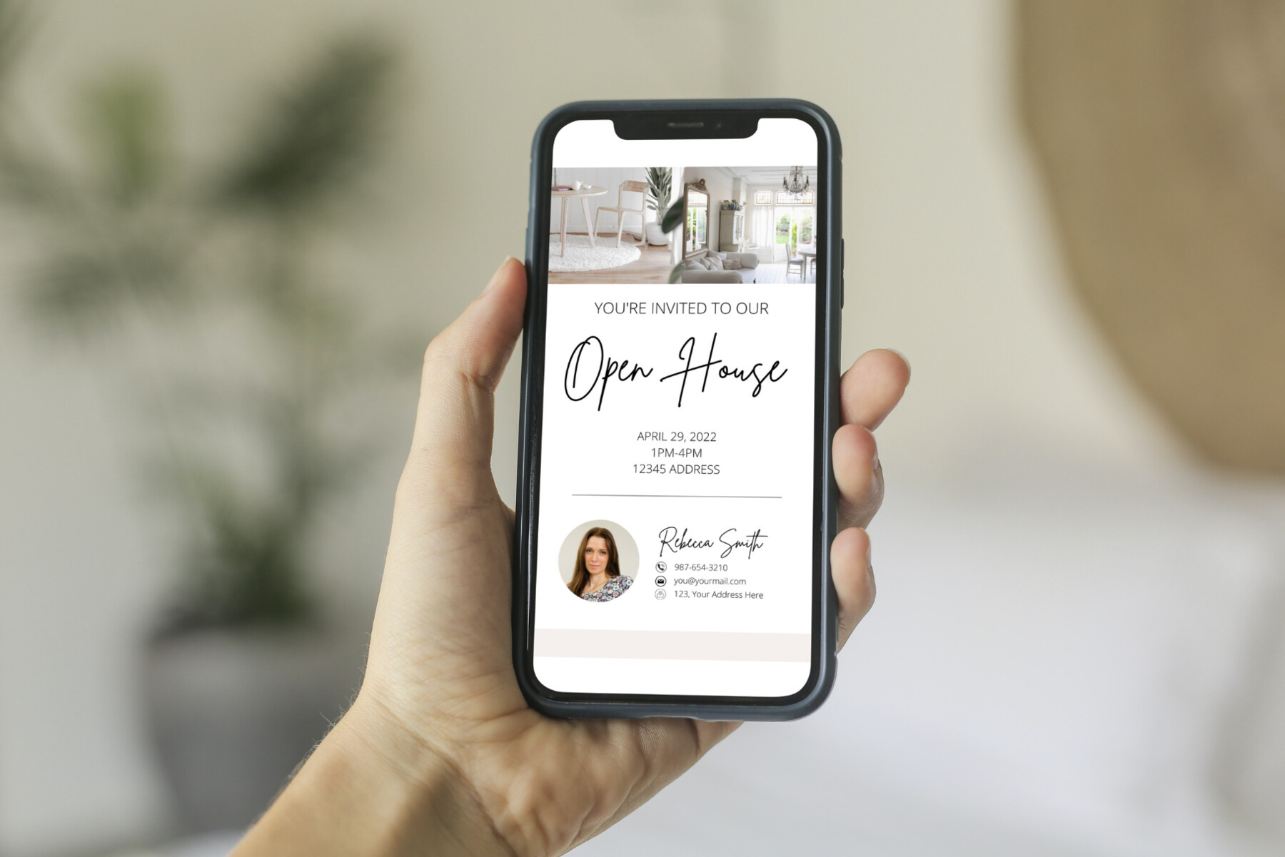 ArtStation - Textable Open House Invitation Template | Artworks