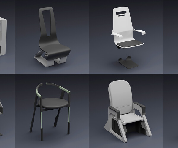 ArtStation - SC-FI Chairs | Resources