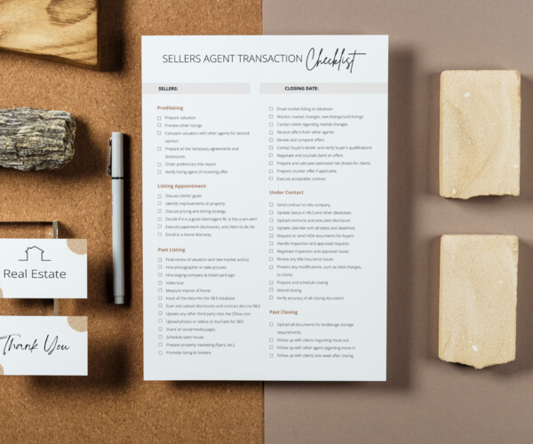 ArtStation - Sellers Agent Transaction Checklist Template | Artworks