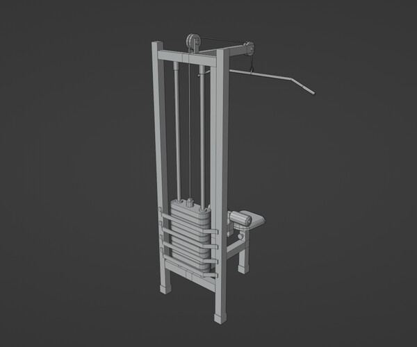 ArtStation - Lat Pulldown Machine | Resources