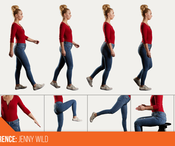 ArtStation - Flexing Female Reference | Jenny Wild | Resources