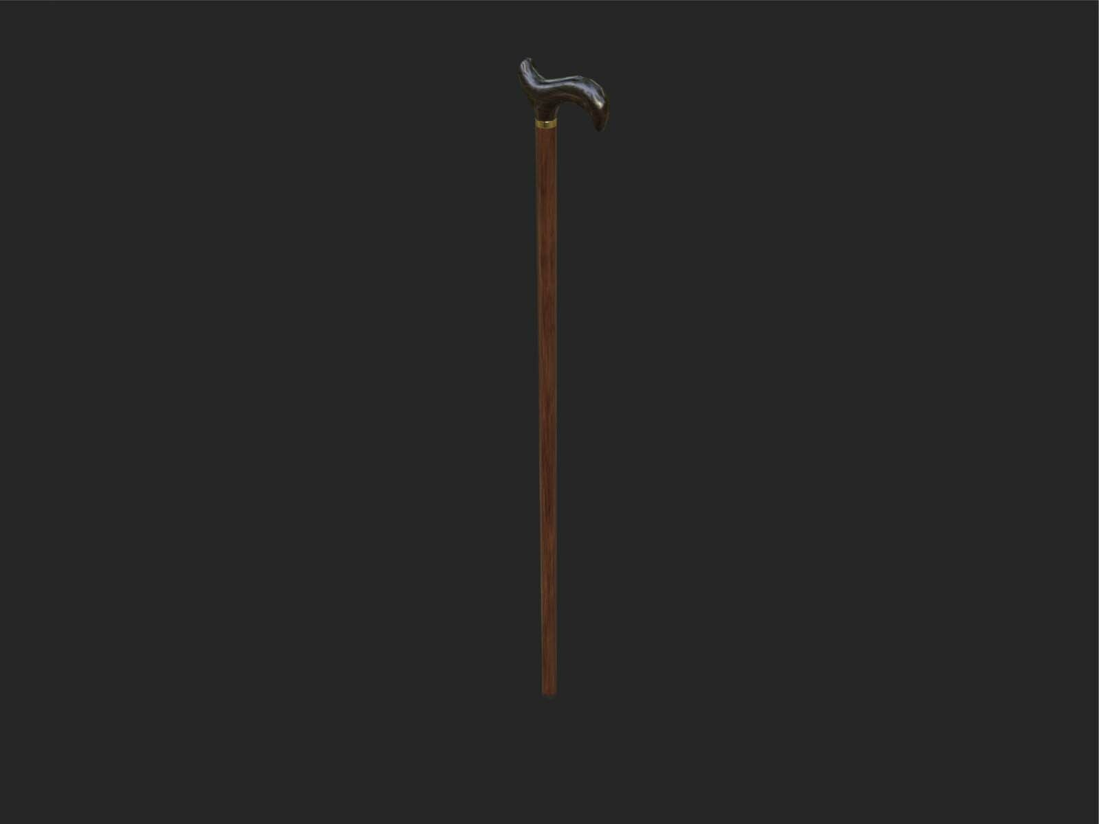ArtStation - wood walking stick | Game Assets