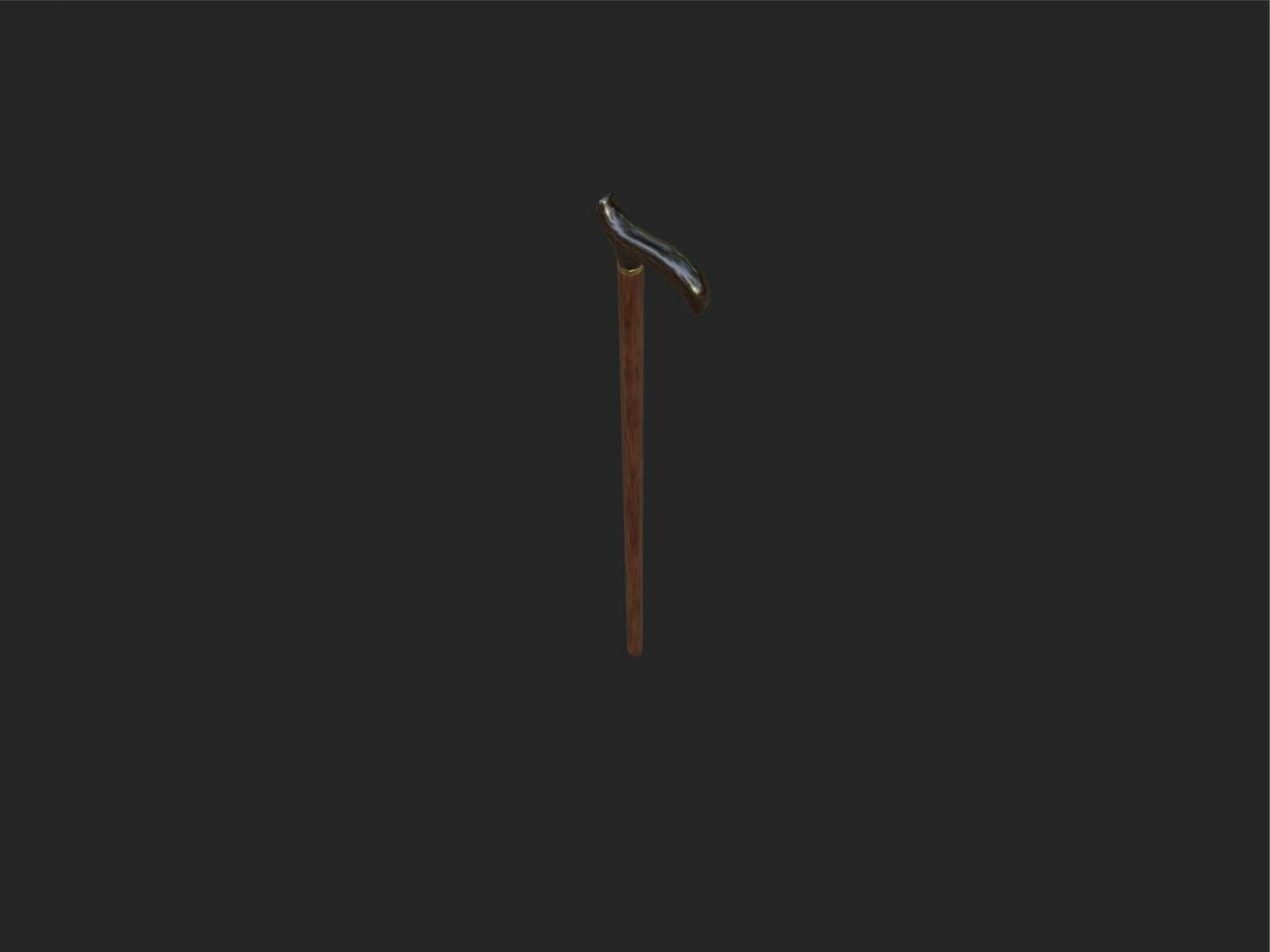 ArtStation - wood walking stick | Game Assets