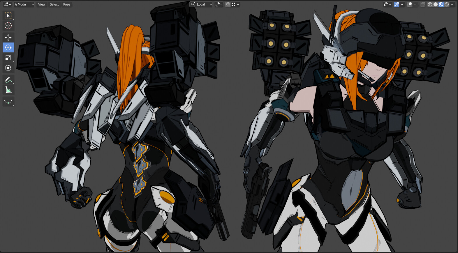 ArtStation - Anime-Style: SCI-FI Shoulder-WEAPONS (Pack) | Resources