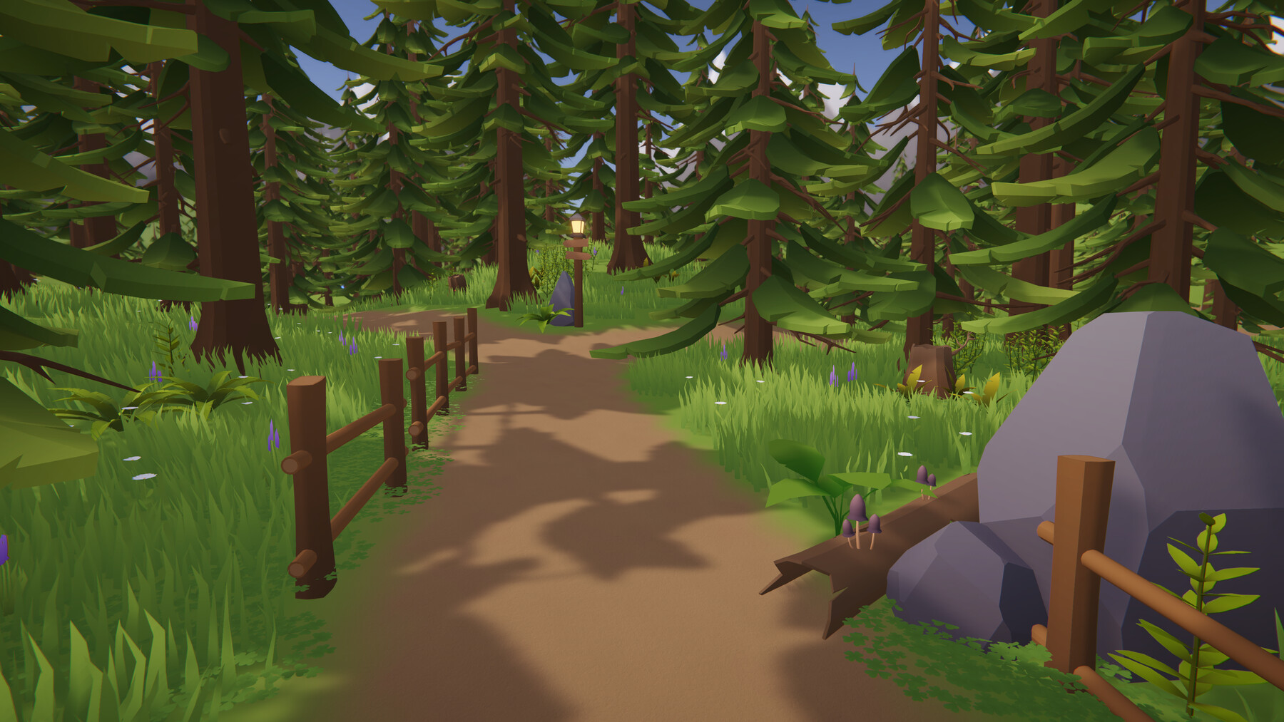ArtStation - Low Poly Fantasy Forest - Asset for Unity 3D and Unreal ...