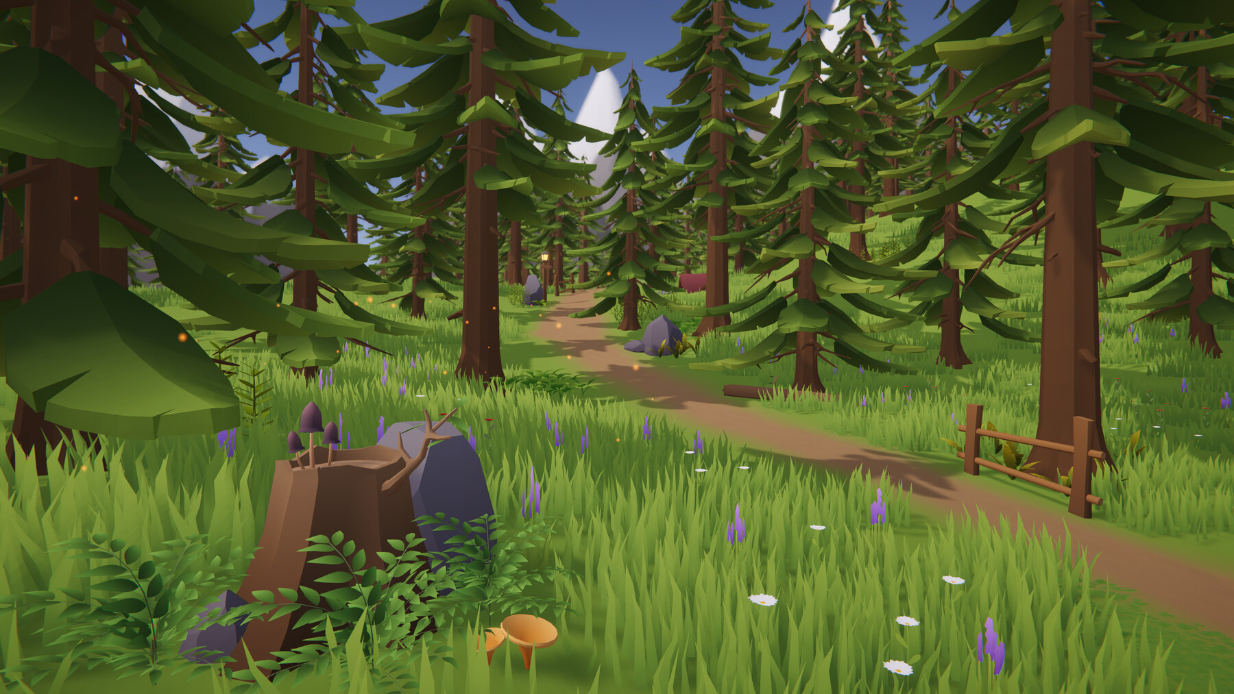 ArtStation - Low Poly Fantasy Forest - Asset for Unity 3D and Unreal Engine | Game Assets