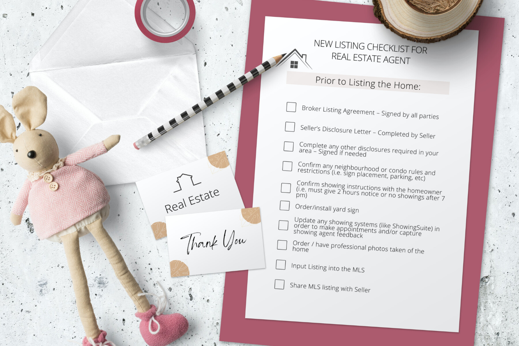 ArtStation - New Listing Checklist Template For Realtors | Artworks