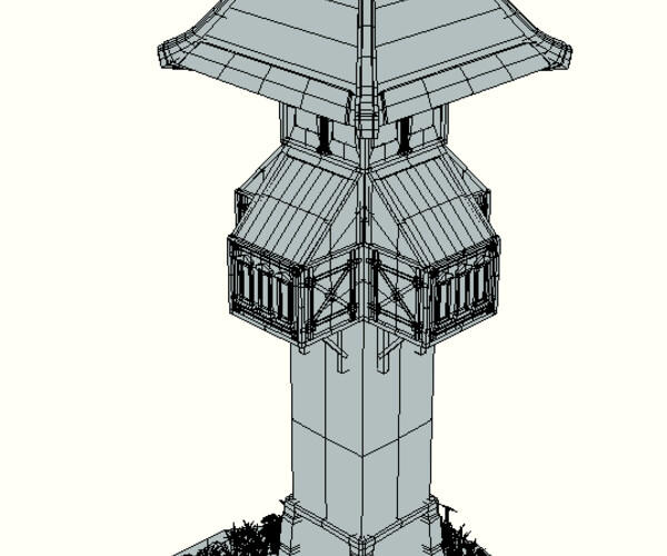 ArtStation - Tower / Watchtower on Island (LP) ( Stylized ) | Game Assets