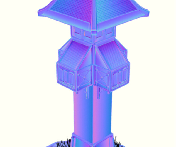 ArtStation - Tower / Watchtower on Island (LP) ( Stylized ) | Game Assets