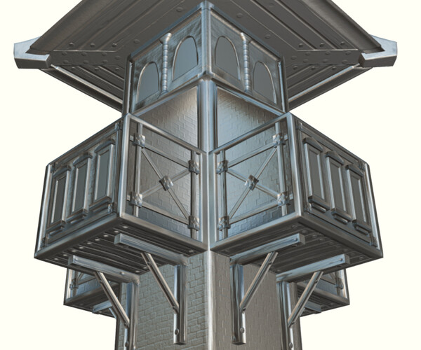 ArtStation - Tower / Watchtower on Island (LP) ( Stylized ) | Game Assets