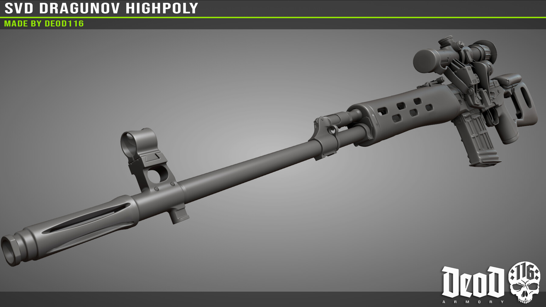 ArtStation - SVD Highpoly model | Resources