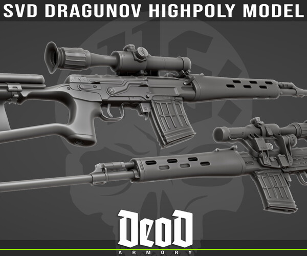 ArtStation - SVD Highpoly model | Resources