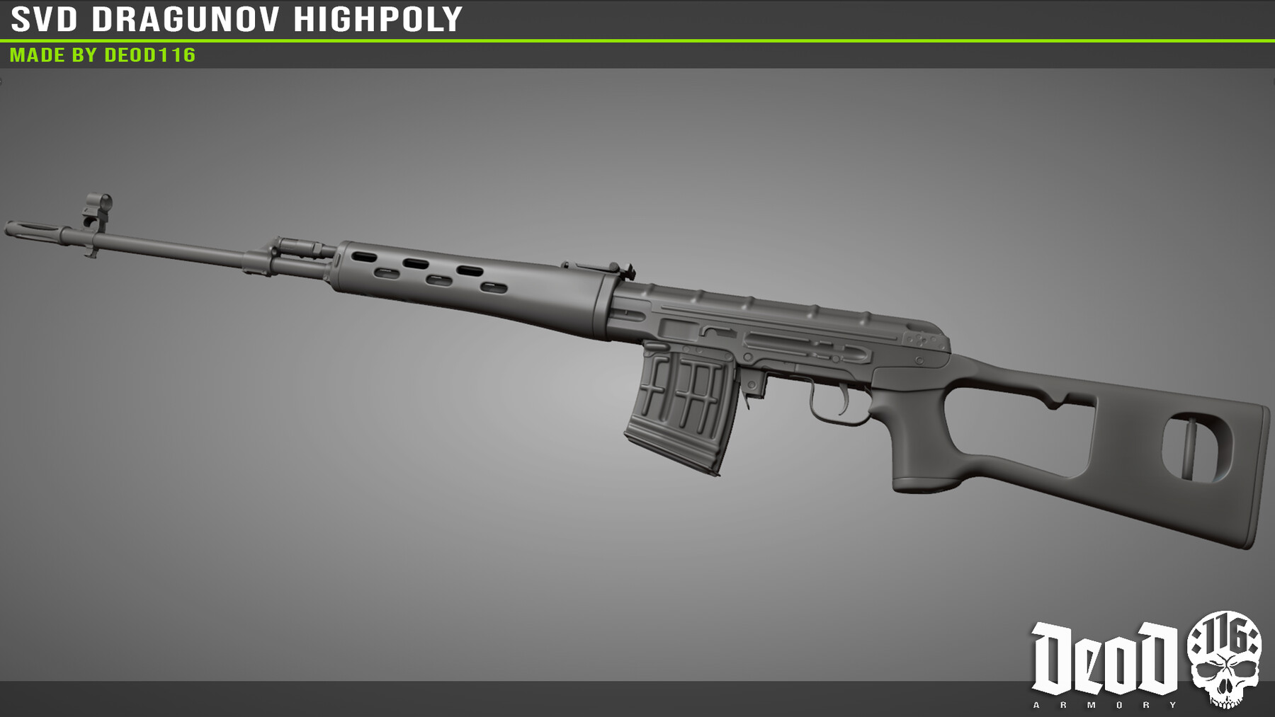 ArtStation - SVD Highpoly model | Resources