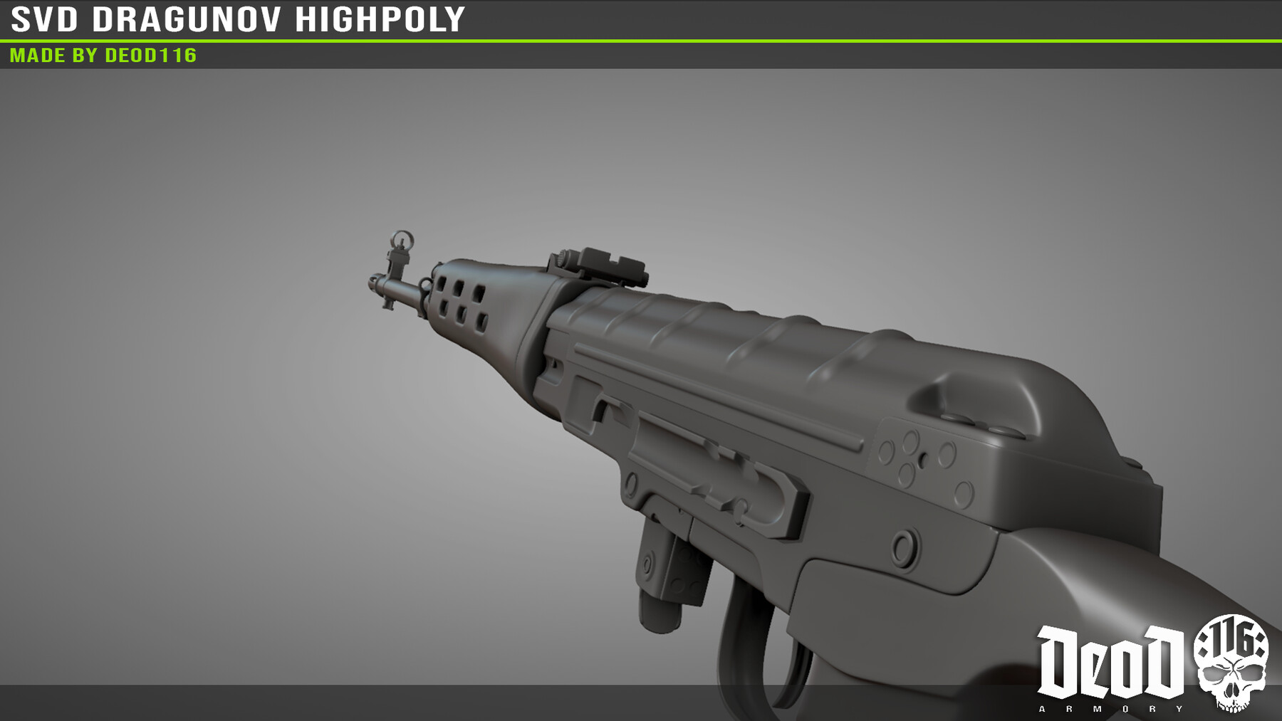 ArtStation - SVD Highpoly model | Resources