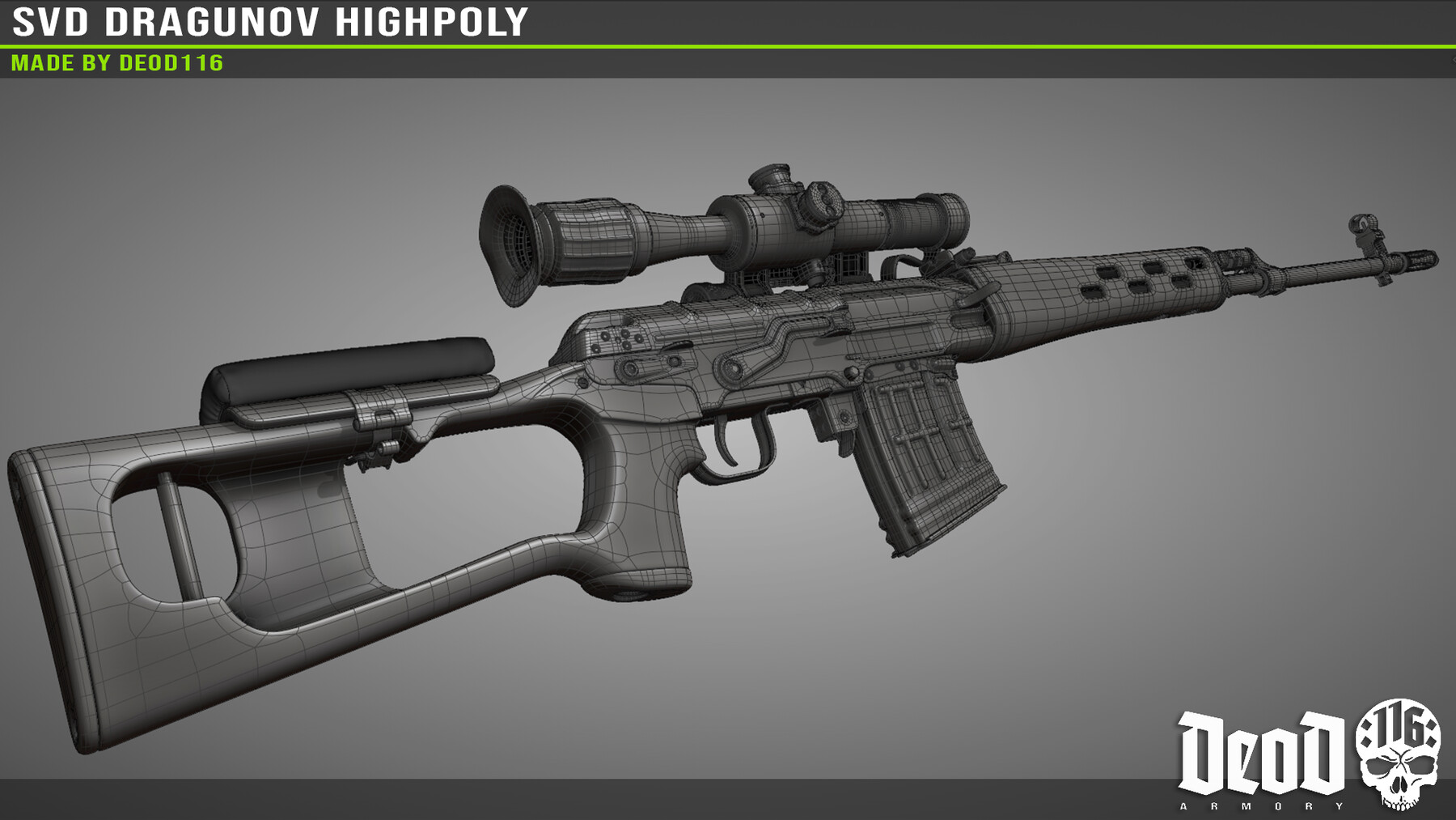 ArtStation - SVD Highpoly model | Resources