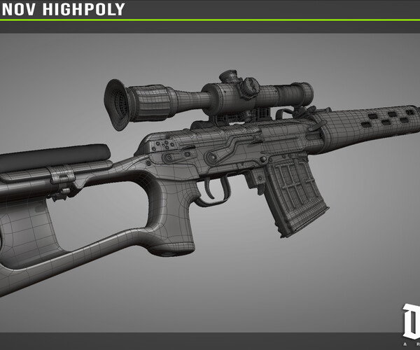 ArtStation - SVD Highpoly model | Resources