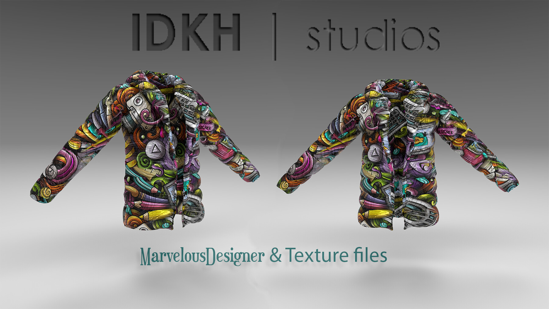 ArtStation - Graffiti Jacket | Game Assets