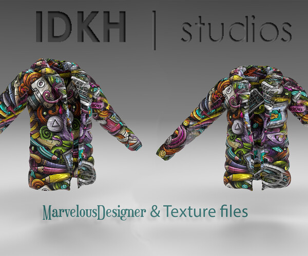 ArtStation - Graffiti Jacket | Game Assets