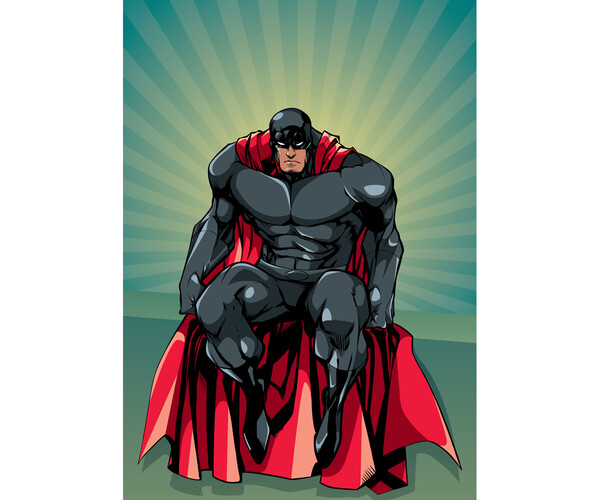 ArtStation - Superhero Sitting Ray Light | Artworks