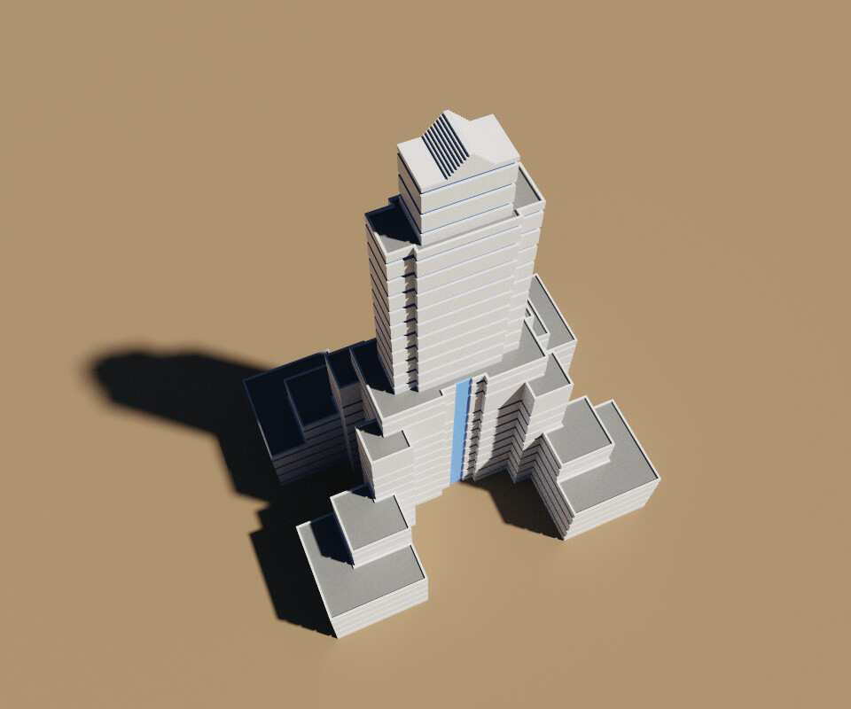 ArtStation - voxel city building | Game Assets