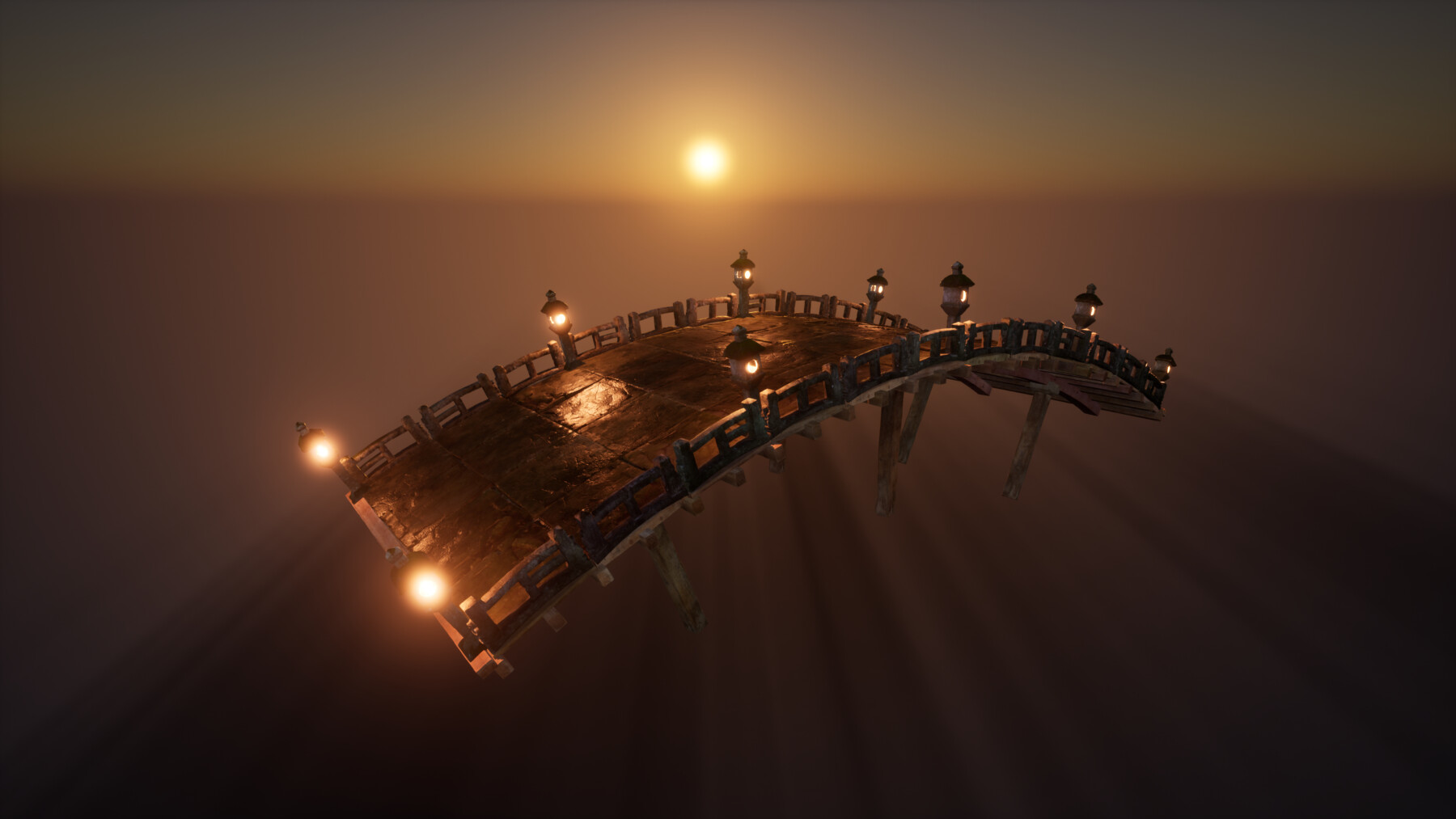 Artstation Tutorial Japanese Traditional Bridge Procedural Generator With Houdini And Unreal