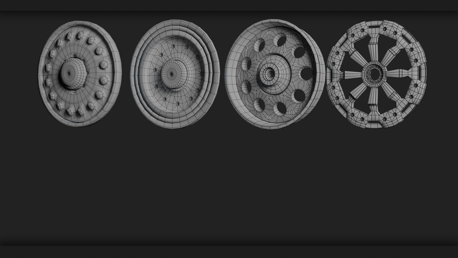 ArtStation - 40 Tires & Rims 3D Model (Game-Ready) | Game Assets