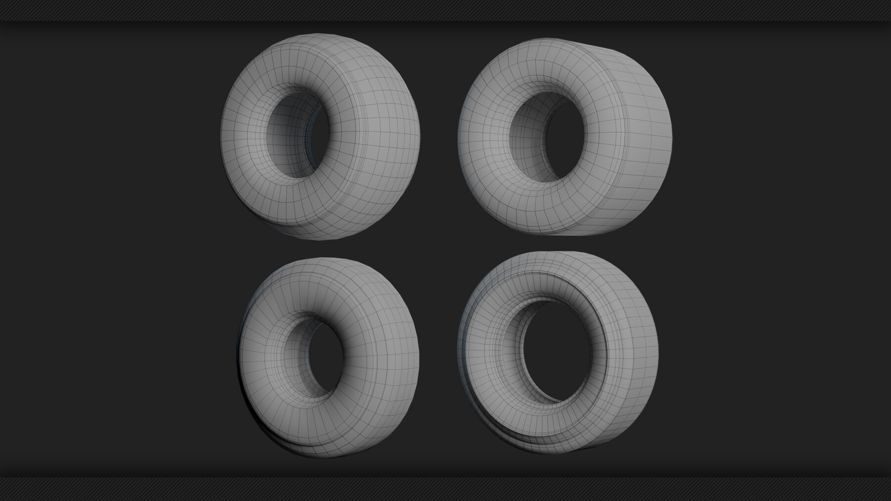 ArtStation - 40 Tires & Rims 3D Model (Game-Ready) | Game Assets