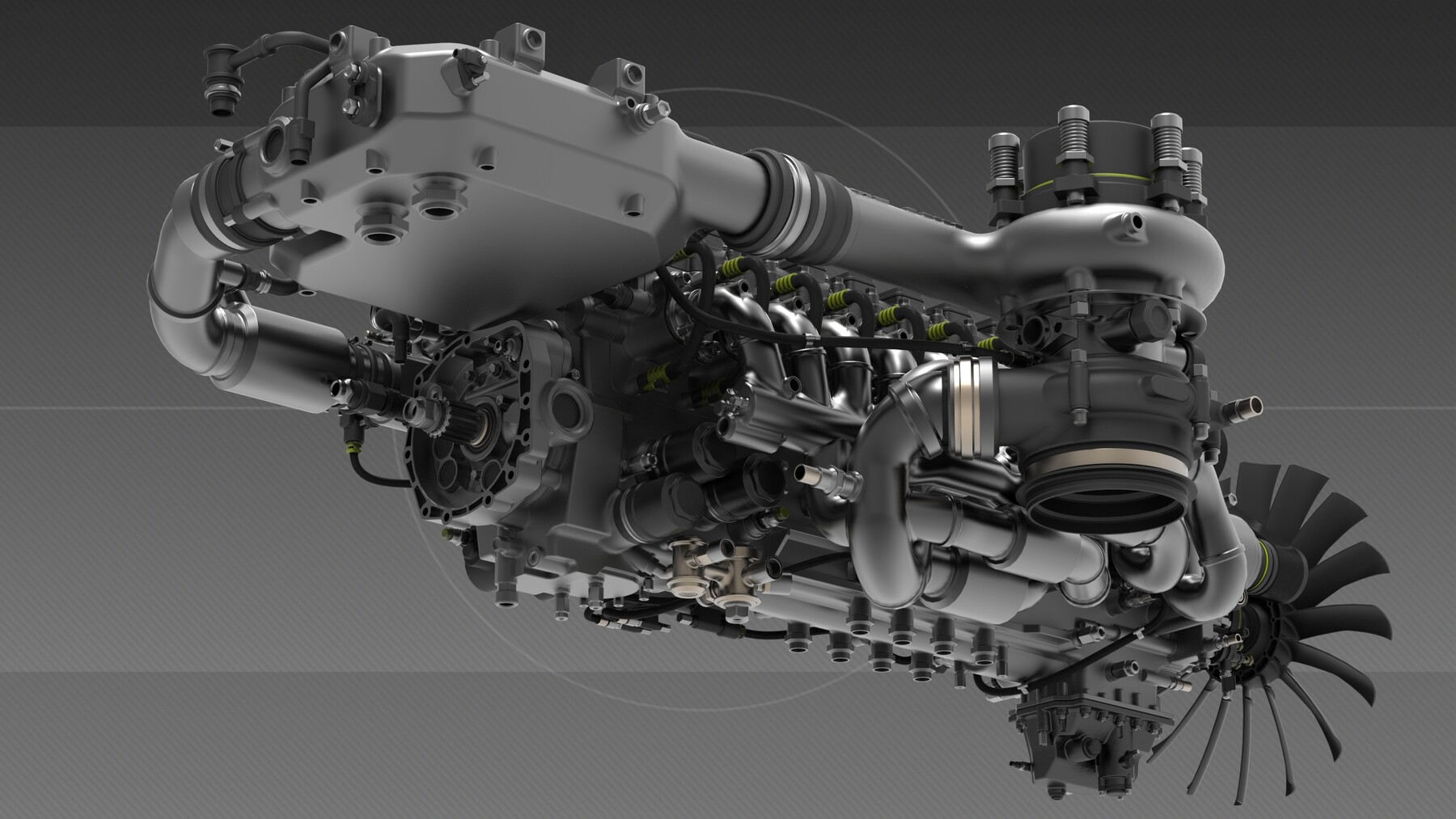 ArtStation - Colossus 10 cylinder diesel engine | Resources