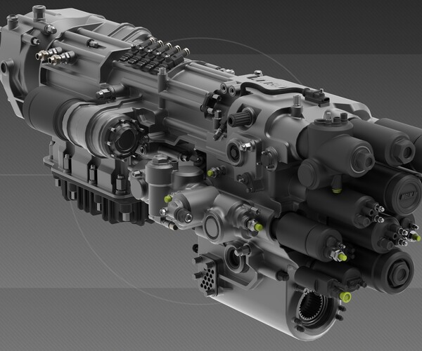 ArtStation - Colossus 10 cylinder diesel engine | Resources