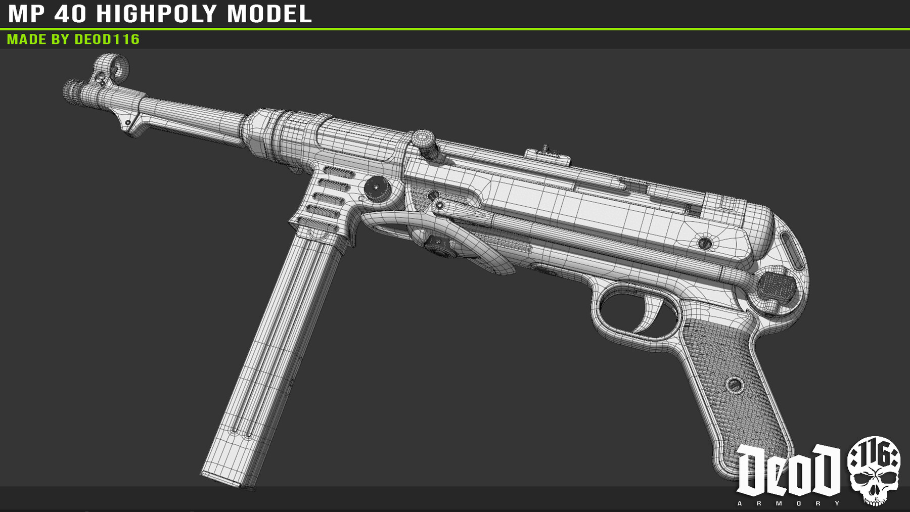 ArtStation - MP 40 Highpoly model | Resources