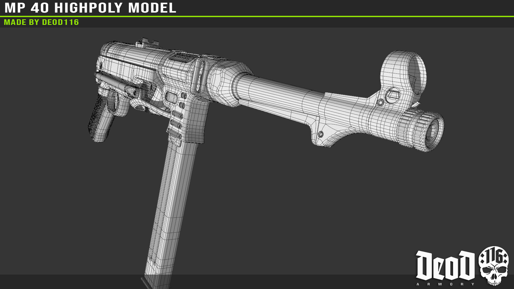 ArtStation - MP 40 Highpoly model | Resources
