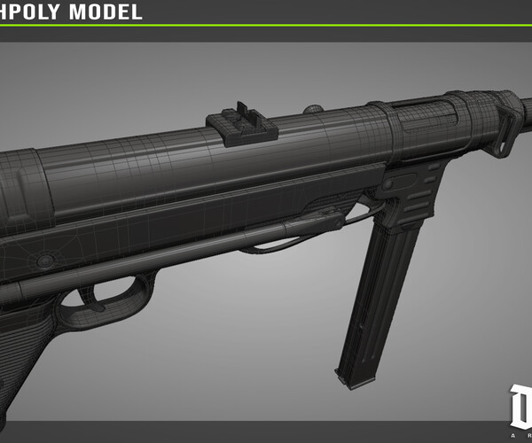 ArtStation - MP 40 Highpoly model | Resources