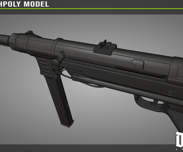 ArtStation - MP 40 Highpoly model | Resources