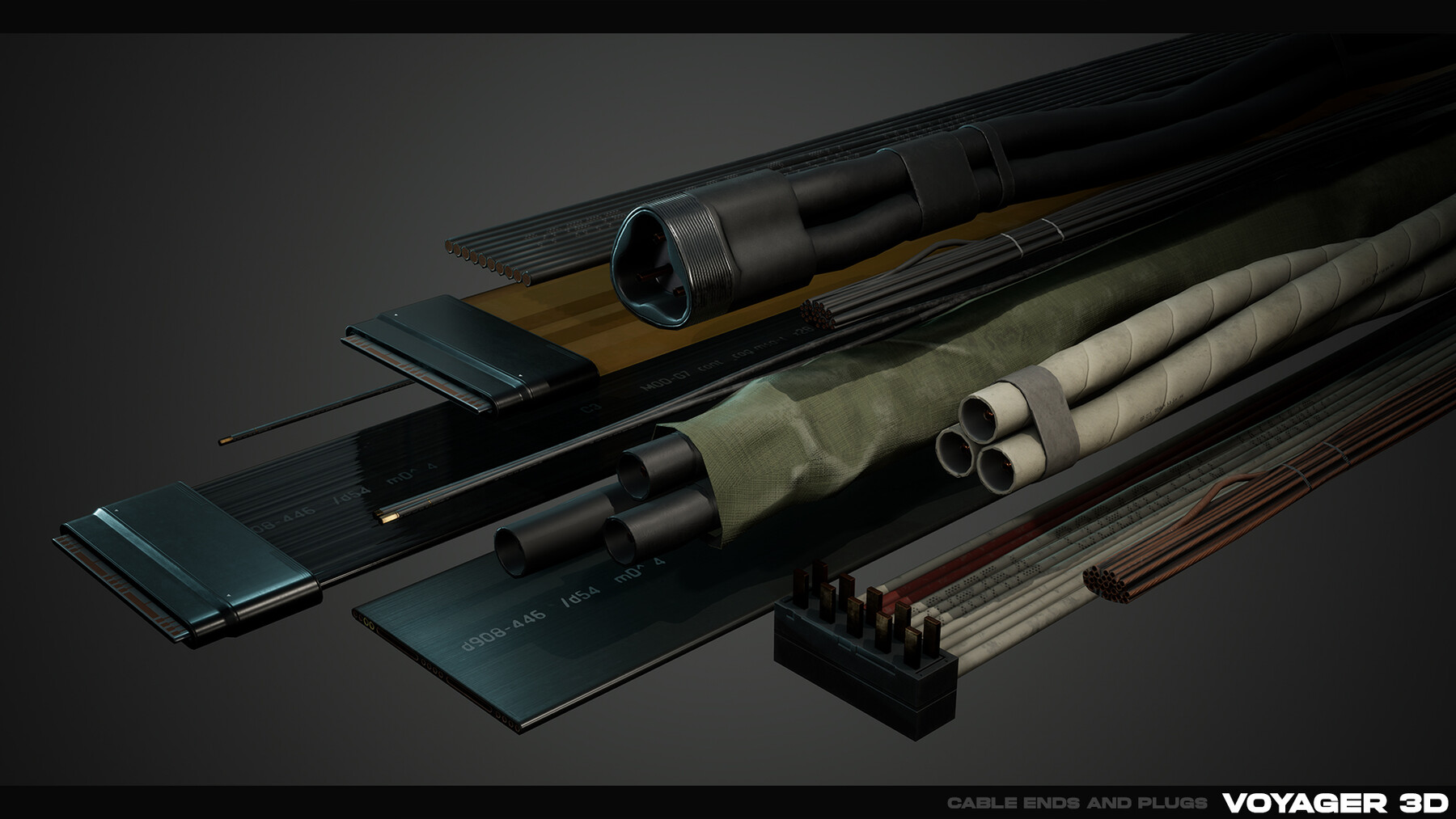 ArtStation - Spline Cable Kit Vol.01 | Game Assets