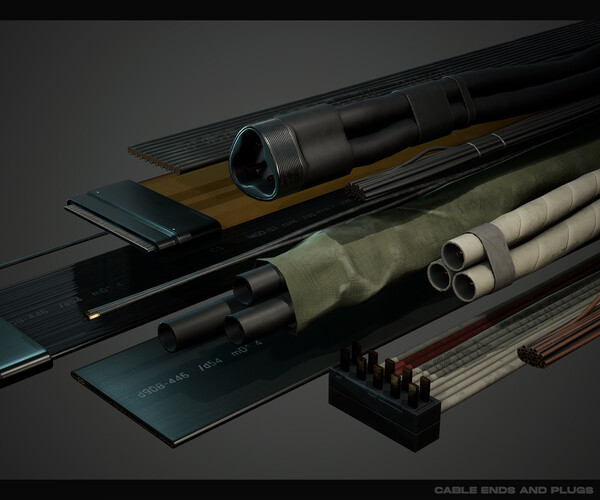 ArtStation - Spline Cable Kit Vol.01 | Game Assets