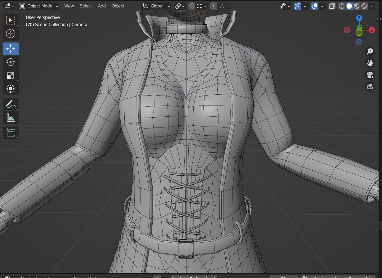 ArtStation - Mage Cartoon Female Full Rigged in Blender | Resources