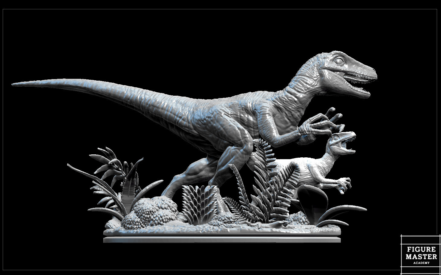 ArtStation - BLUE JURASSIC WORLD DOMINION AND BABY DINOSAUR 3D PRINT ...