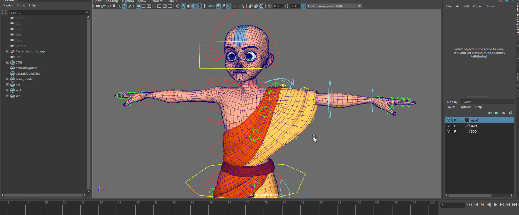 ArtStation - Avatar Aang - Free Rig | Game Assets
