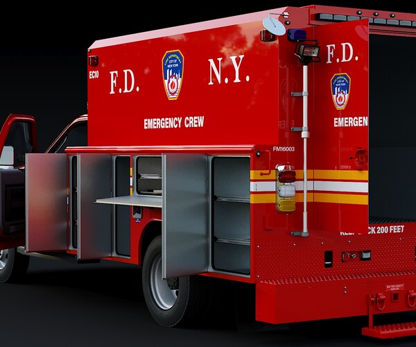 ArtStation - FDNY Emergency CREW | Game Assets