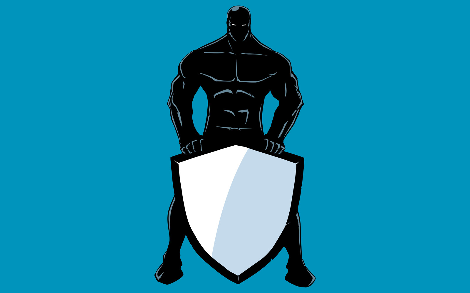 ArtStation - Superhero Holding Shield No Cape Silhouette | Artworks