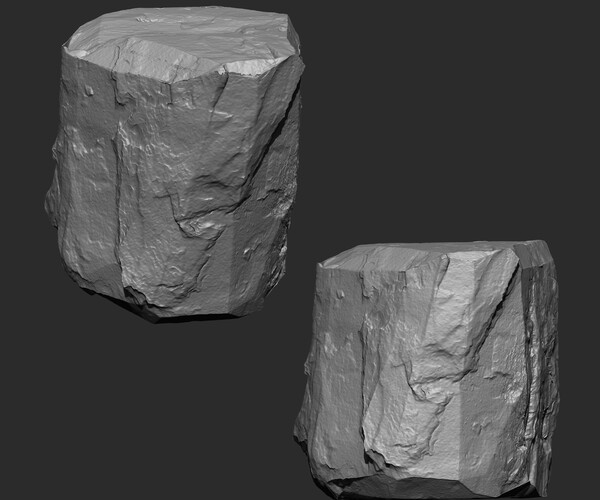 ArtStation - Stone & Rock IMM Brushes 25 in one Vol. 4 | Brushes