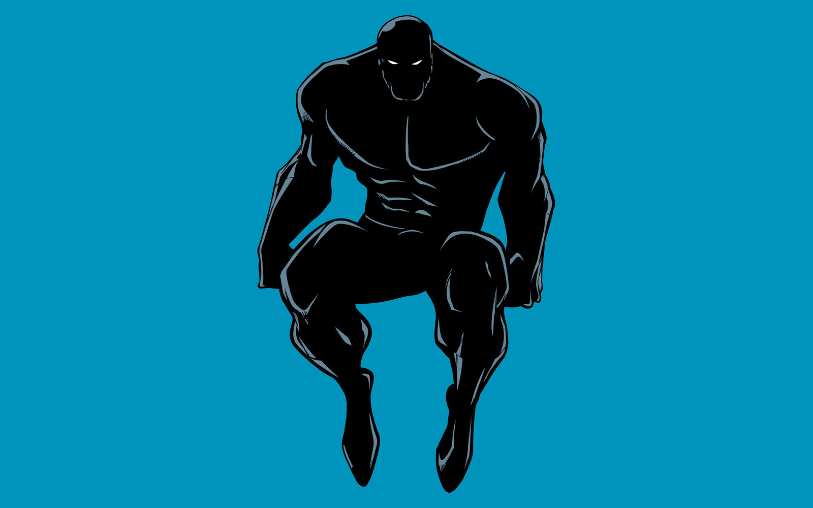 ArtStation - Superhero Sitting No Cape Silhouette | Artworks